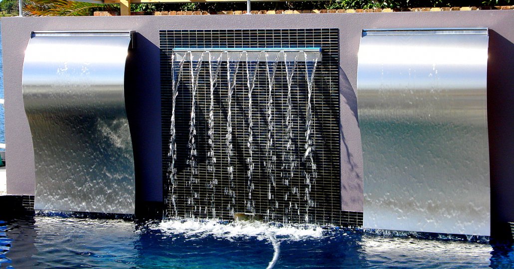 Twin Stainless Steel Wave 2 | Focal Point Water Features