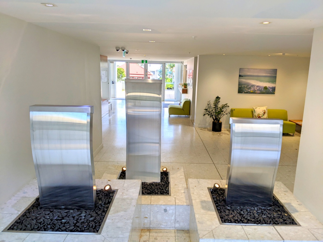 Aspect Apartments Stainless Steel Cobras | Focal Point Water Features